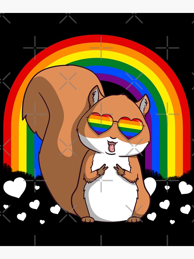 "Gay Pride LGBT Rainbow Squirrel" Canvas Print for Sale by fatamyfan1 ...