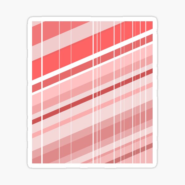 "Stripes of red" Sticker for Sale by fadenmeisterei | Redbubble