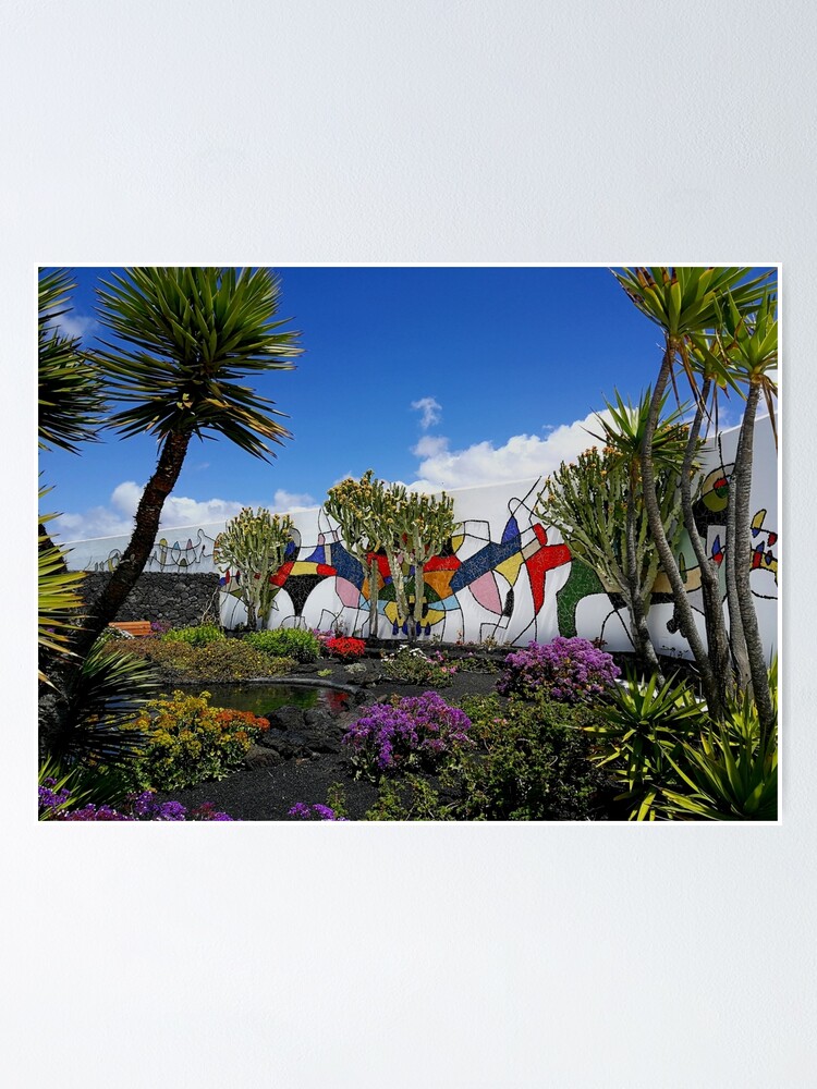 "Wandwand der Cesar Manrique Foundation Lanzarote" Poster von PPFImages ...