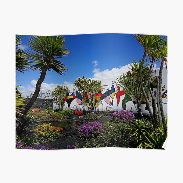 "Wandwand der Cesar Manrique Foundation Lanzarote" Poster von PPFImages ...