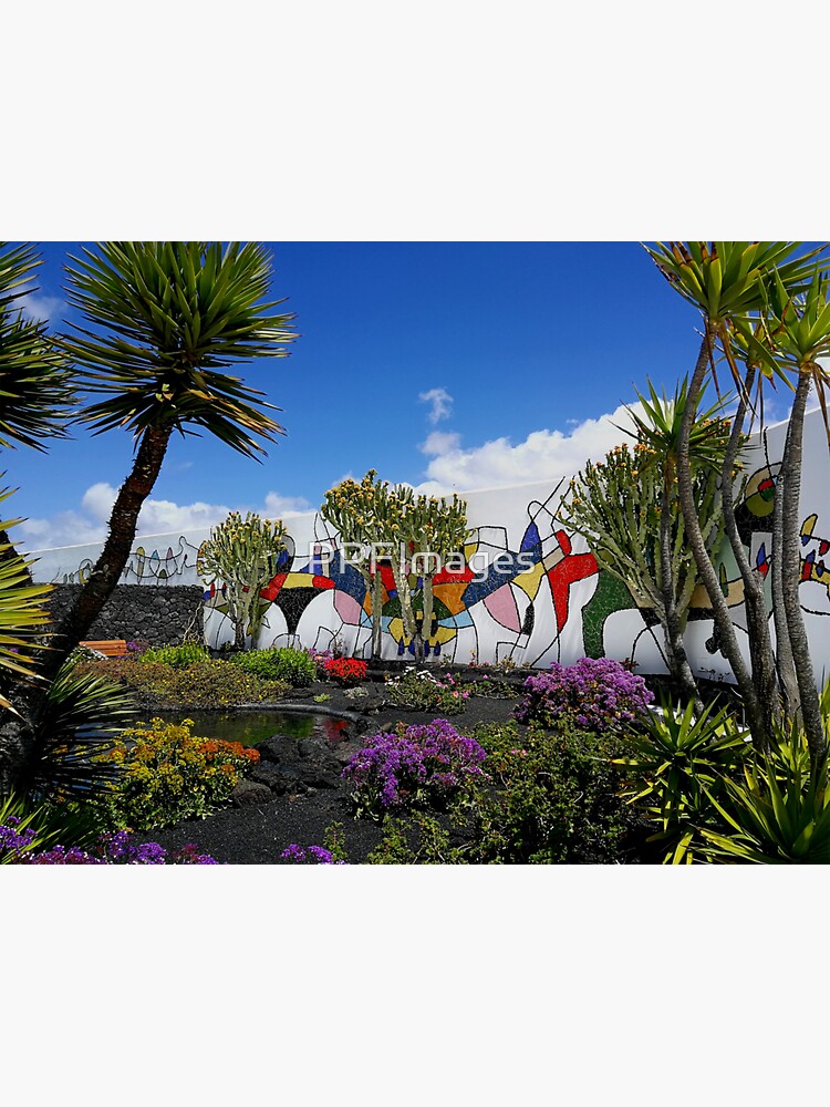 "Cesar Manrique Foundation mural wall Lanzarote " Sticker by PPFImages ...