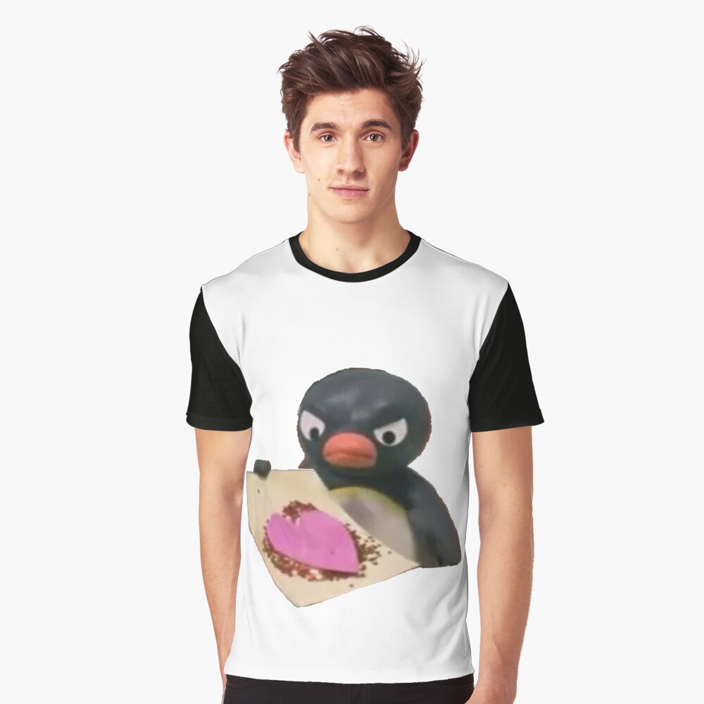 "Pingu Heart Mood" Sticker for Sale by meme mami | Redbubble