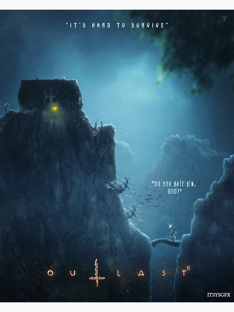 "Outlast 2 Custom Poster" Sticker for Sale by itsysgfx | Redbubble