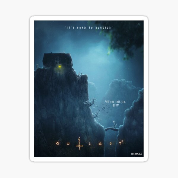 "Outlast 2 Custom Poster" Sticker for Sale by itsysgfx | Redbubble