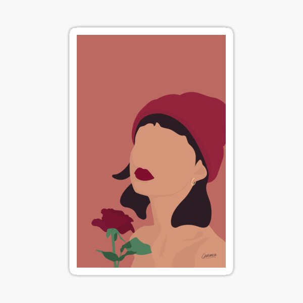 "Contemplation" Sticker for Sale by Garanceillus | Redbubble