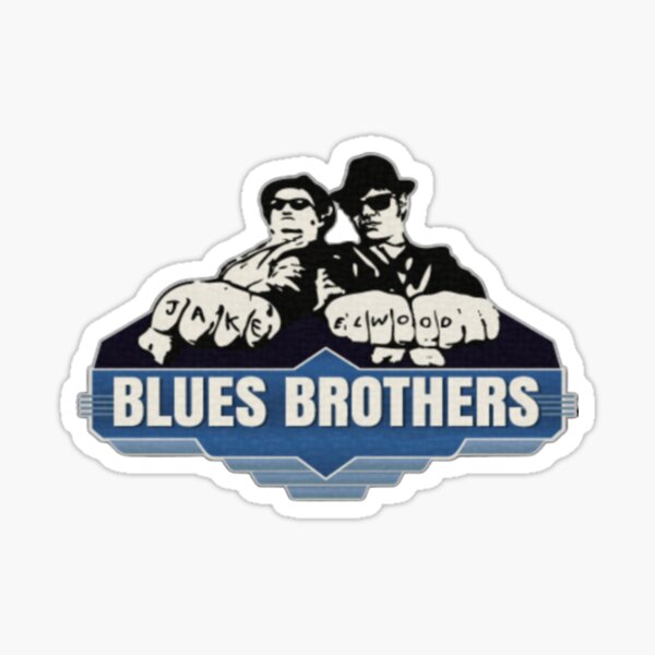 "Elwood and Jack.J Blues the BLUES BROTHERS" Sticker for Sale by ...