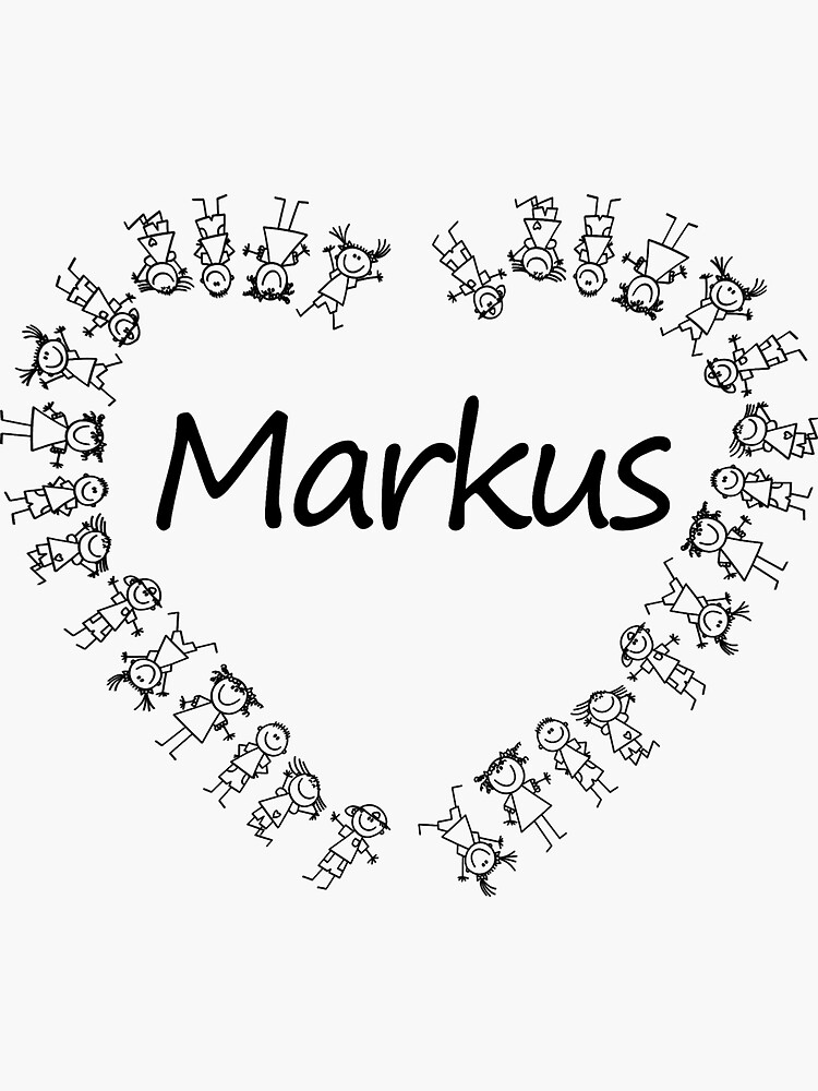 "Markus. Boys first name" Sticker by ela-94 | Redbubble