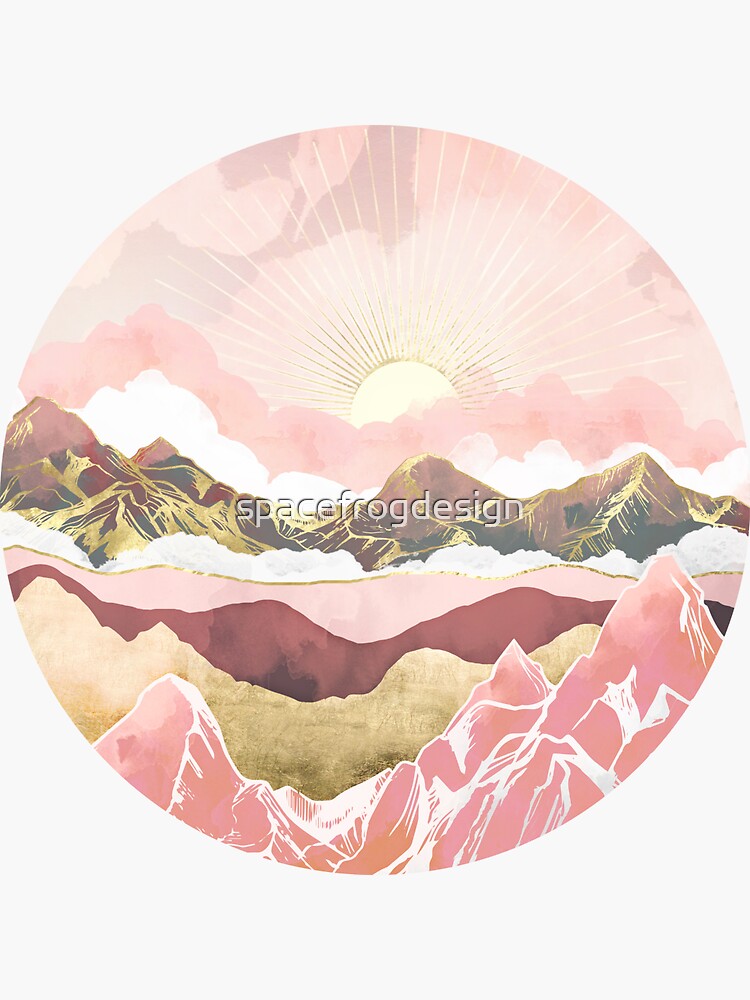 "Summer Sunrise" Sticker for Sale by spacefrogdesign | Redbubble