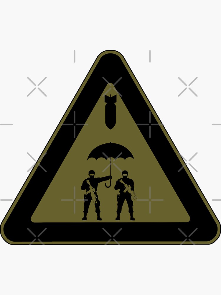 "Danger Close Warning" Sticker for Sale by Pikori | Redbubble