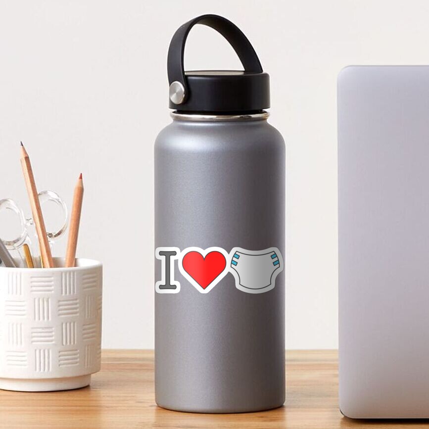 "Ich liebe Windeln" Sticker von SheriffBear | Redbubble