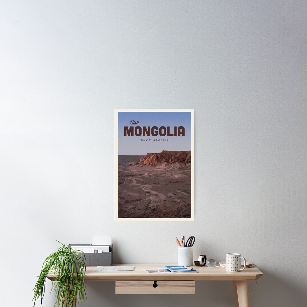 "Visit Mongolia" Poster by CallumGardiner | Redbubble