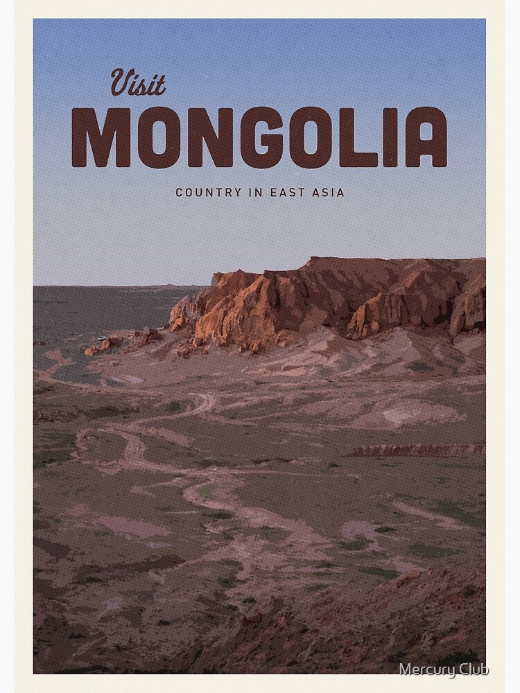 "Visit Mongolia" Poster by CallumGardiner | Redbubble