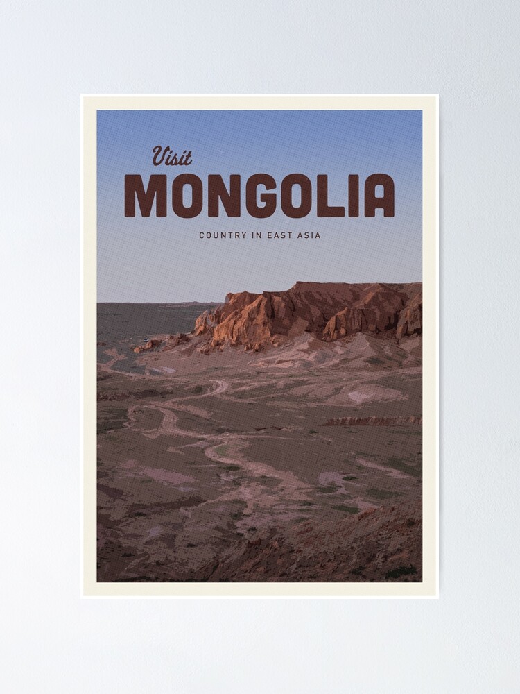 "Visit Mongolia" Poster by CallumGardiner | Redbubble
