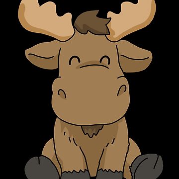 "Baby Moose Shirt Women Moose Gift Men Moose Shirt Kids Moose" Sticker ...