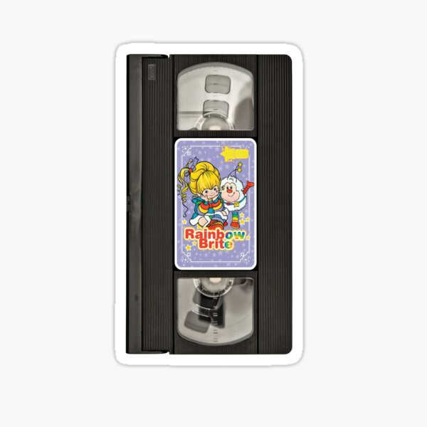 "Retro VHS" Sticker by BrambleBox | Redbubble