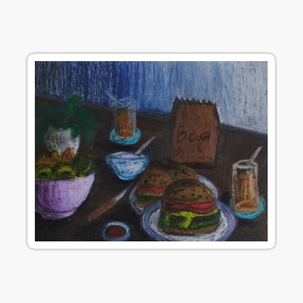 "Dinner" Sticker by charushukla | Redbubble
