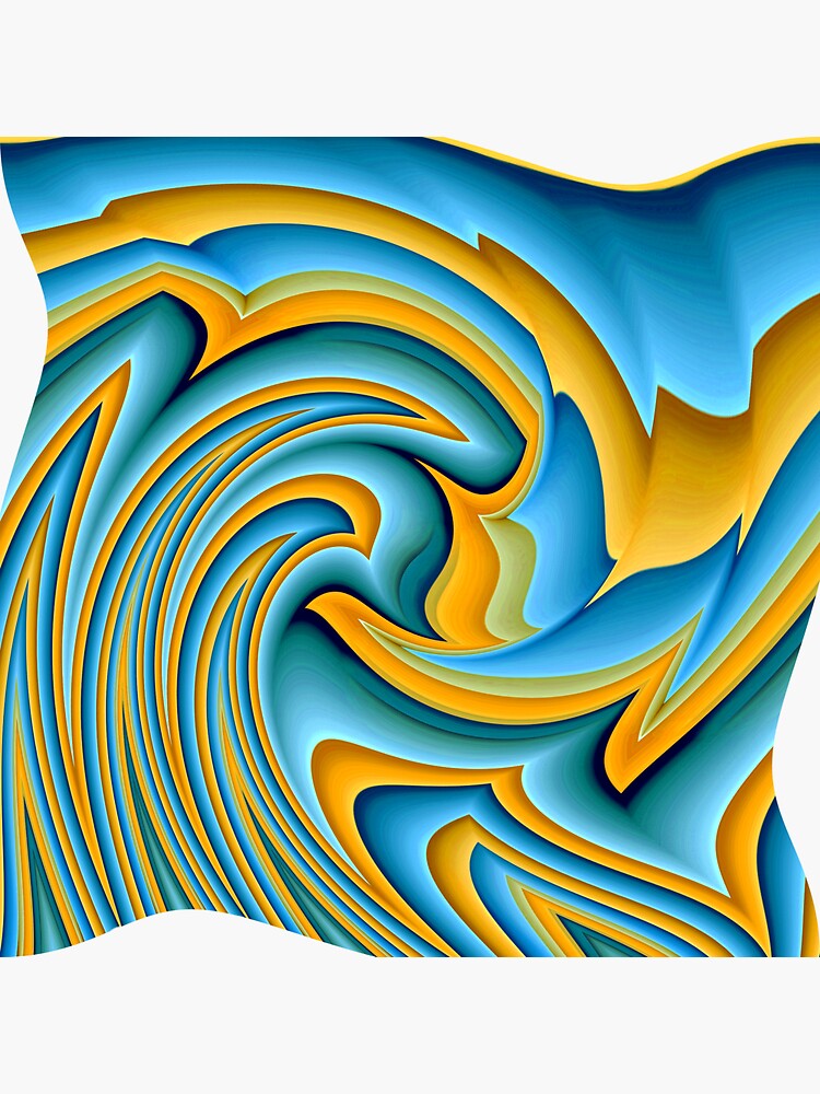 "Onda" Sticker for Sale by badrig | Redbubble