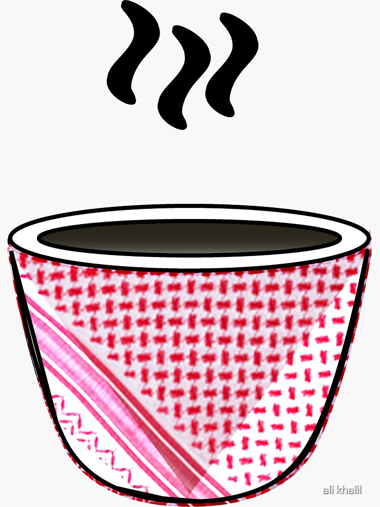 "Arabic coffee fenjal" Sticker for Sale by ali khalil | Redbubble
