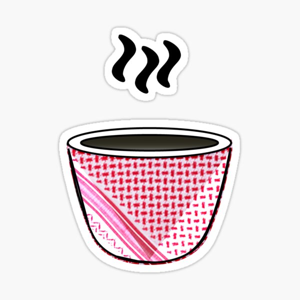 "Arabic coffee fenjal" Sticker for Sale by ali khalil | Redbubble