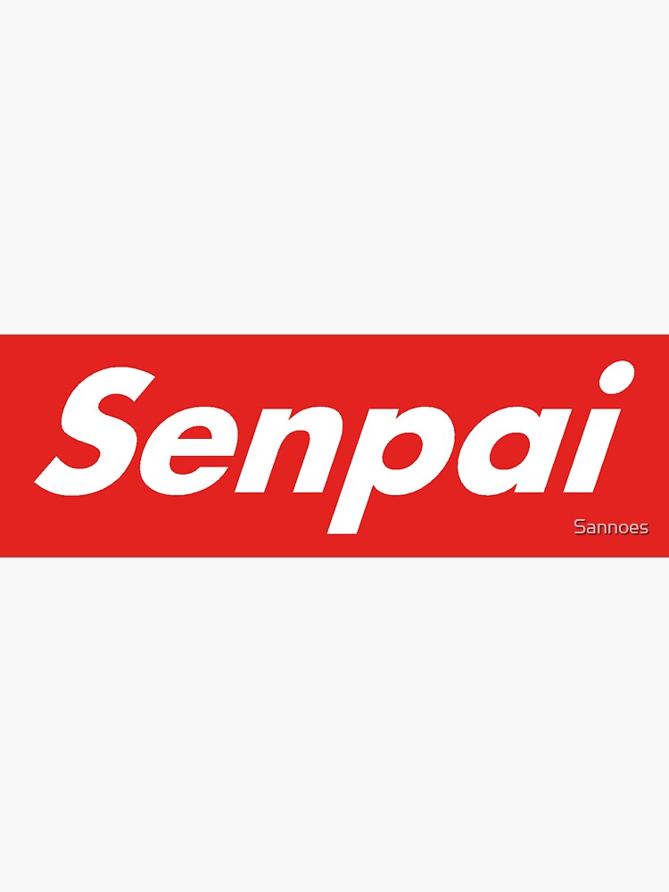 "Senpai-Logo" Sticker von Sannoes | Redbubble