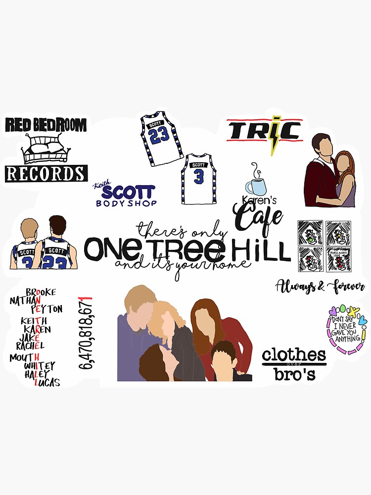 "One tree hill" Sticker for Sale by korifoote | Redbubble