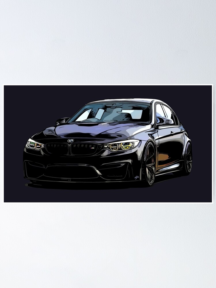 "F80 M3 Graphic Design" Poster for Sale by drawingpat | Redbubble