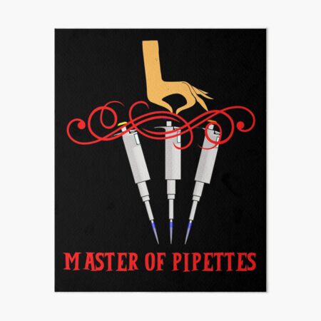 "MASTER OF PIPETTES FUNNY PIPETTE /Microbiology MEDICAL LABORATORY ...