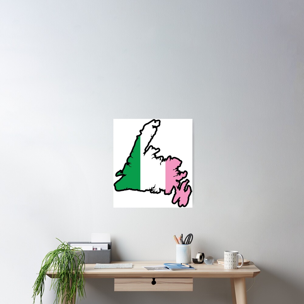 "Republic of Newfoundland Island Map || Newfoundland Clothing" Poster ...