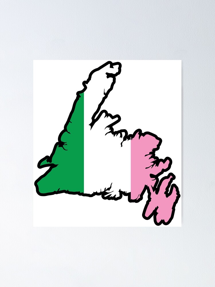 "Republic of Newfoundland Island Map || Newfoundland Clothing" Poster ...