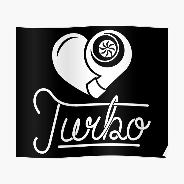 Póster «Corazón del turbocompresor | Regalo para Turbo Lover & Car ...