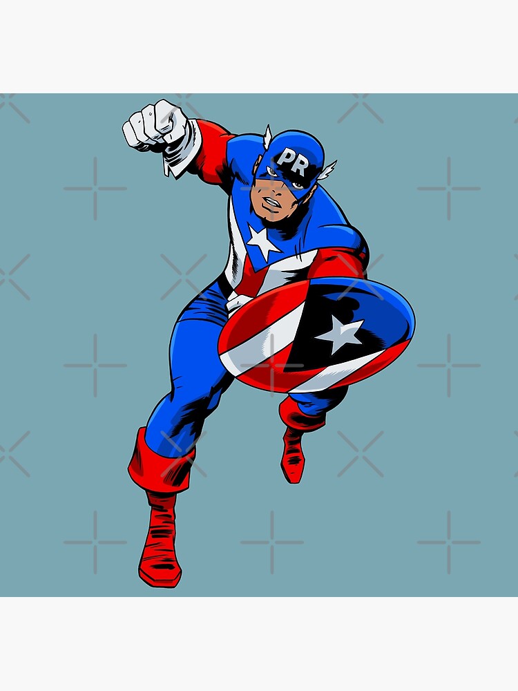 "Capitán Puerto Rico" Poster by 13thFloorDesign | Redbubble