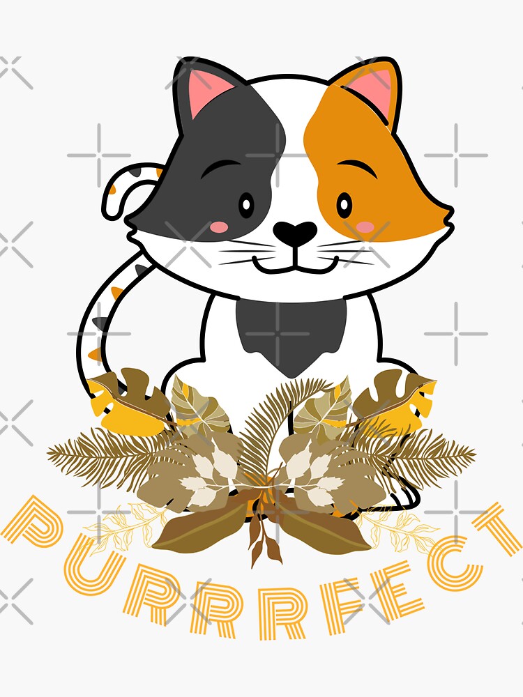 "Purrrfect" Sticker for Sale by sunilbelidon | Redbubble