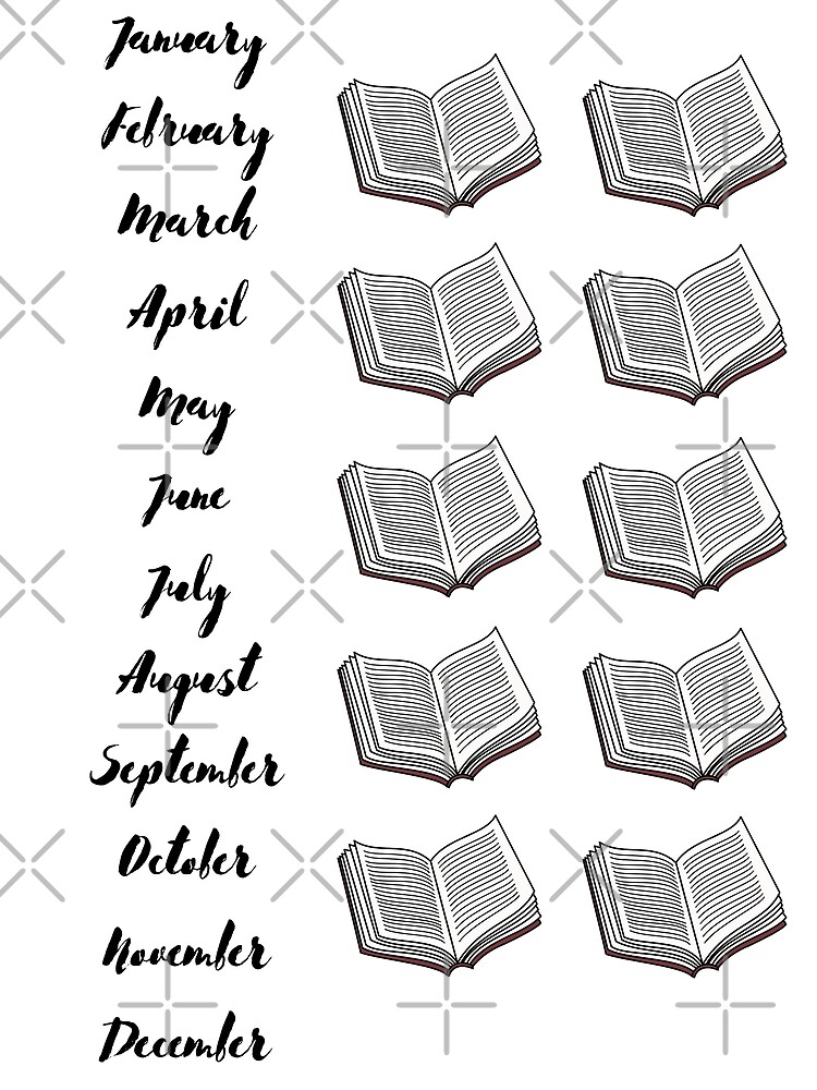 "Month Bujo Sticker Set Pink" Poster by Shyannegarland | Redbubble