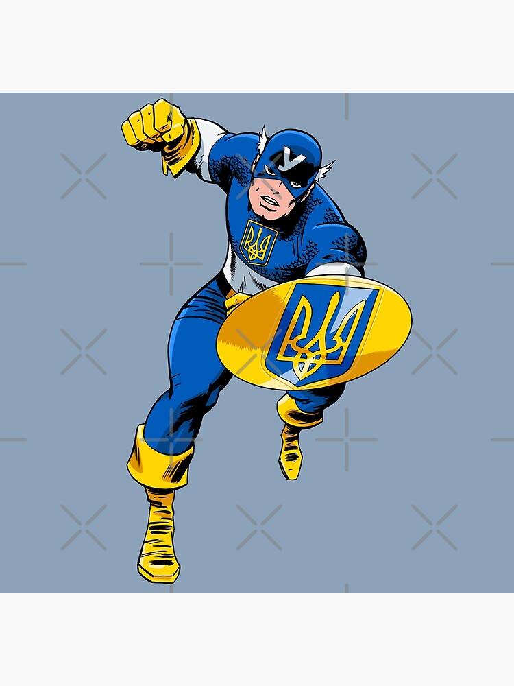 "Captain Ukraine " Poster by 13thFloorDesign | Redbubble