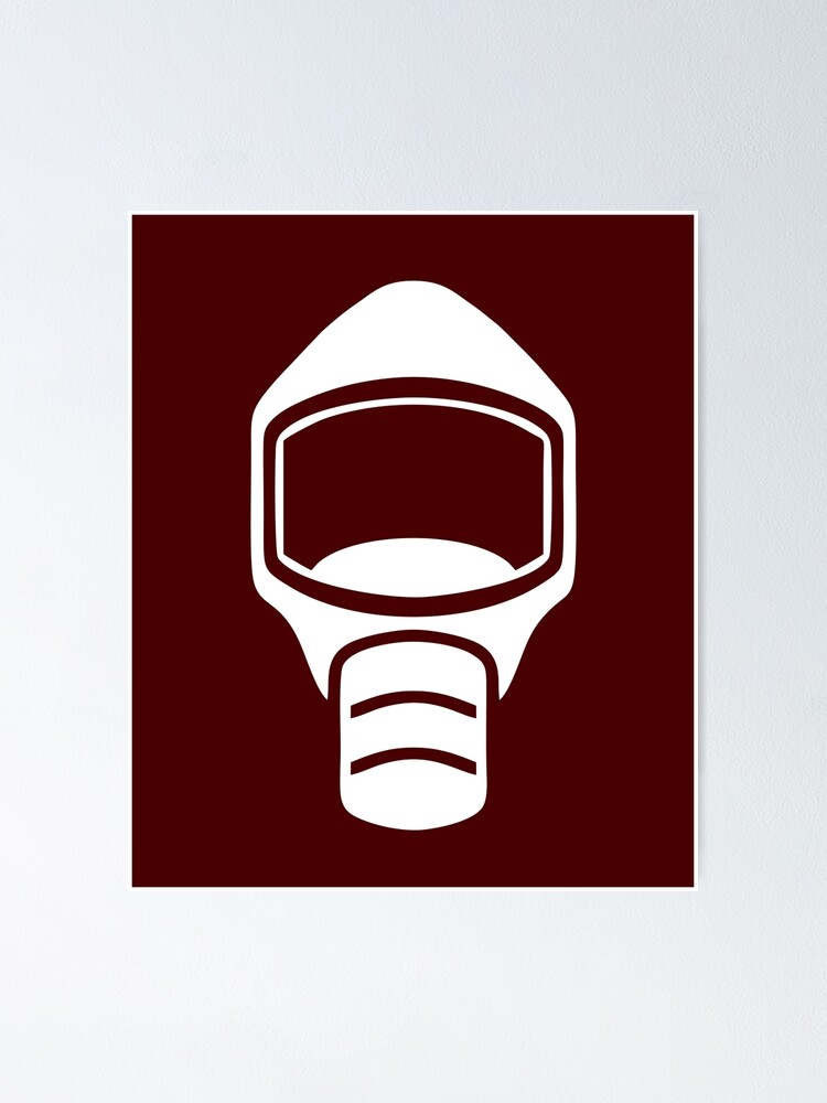 Póster «Emergency Escape Mask (or Smoke Hood, or Gas Mask) Sign» de ...