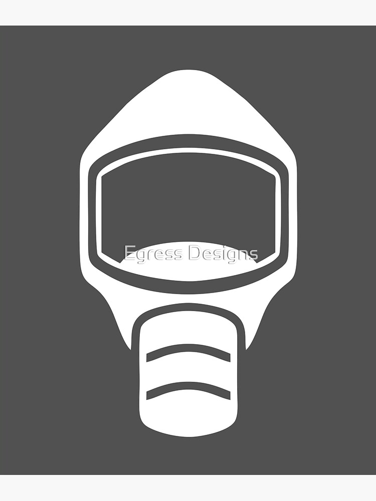 "Emergency Escape Mask (or Smoke Hood, or Gas Mask) Sign" Sticker for ...