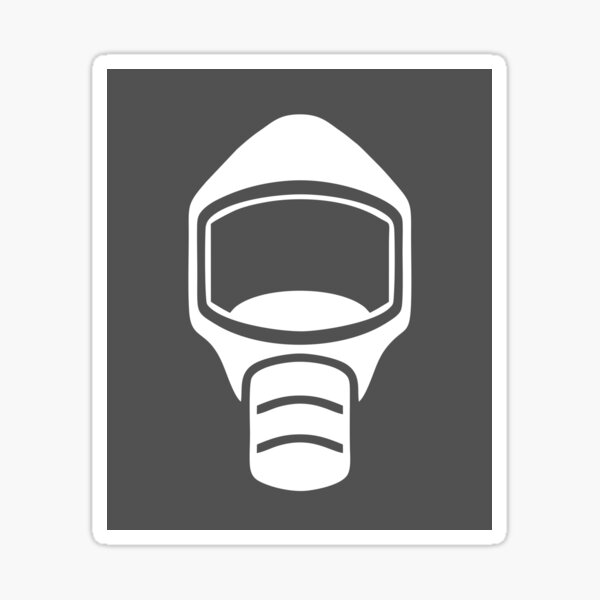 "Emergency Escape Mask (or Smoke Hood, or Gas Mask) Sign" Sticker for ...