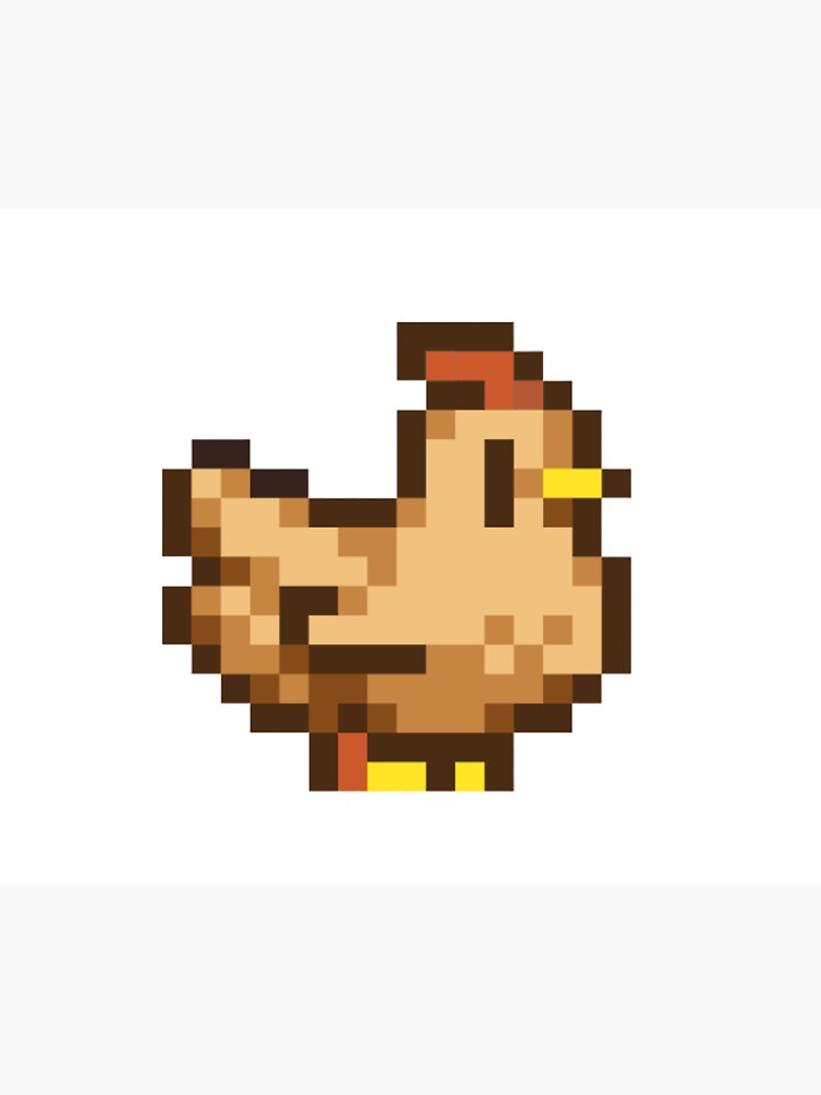 Pegatina «Stardew Valley Cute Chicken Pixel Art» de pxxel | Redbubble