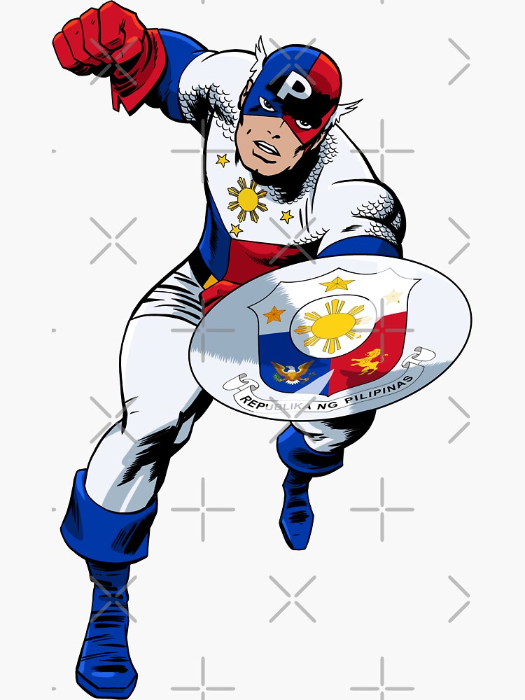 "Captain Philippines " Sticker for Sale by 13thFloorDesign | Redbubble