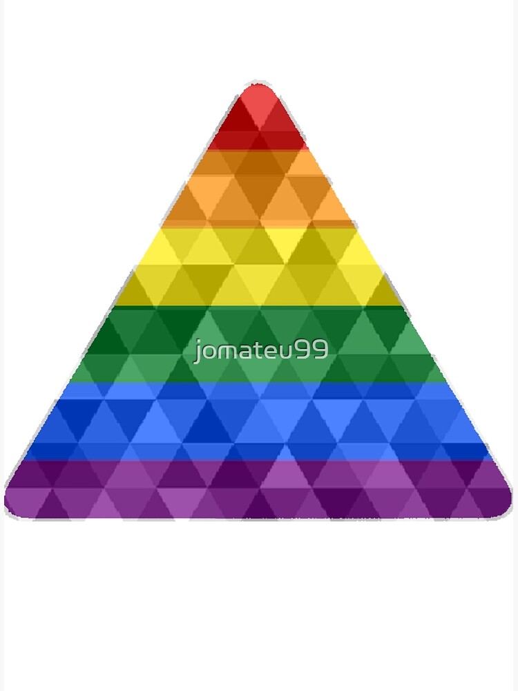 " LGBT / gay flag as Detroit Become Human triangle logo" Art Print for ...