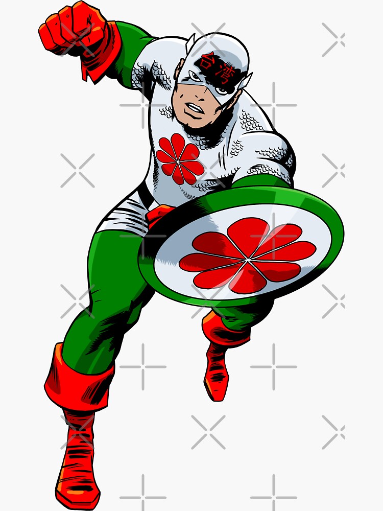 "Captain Taiwan - i " Sticker for Sale by 13thFloorDesign | Redbubble