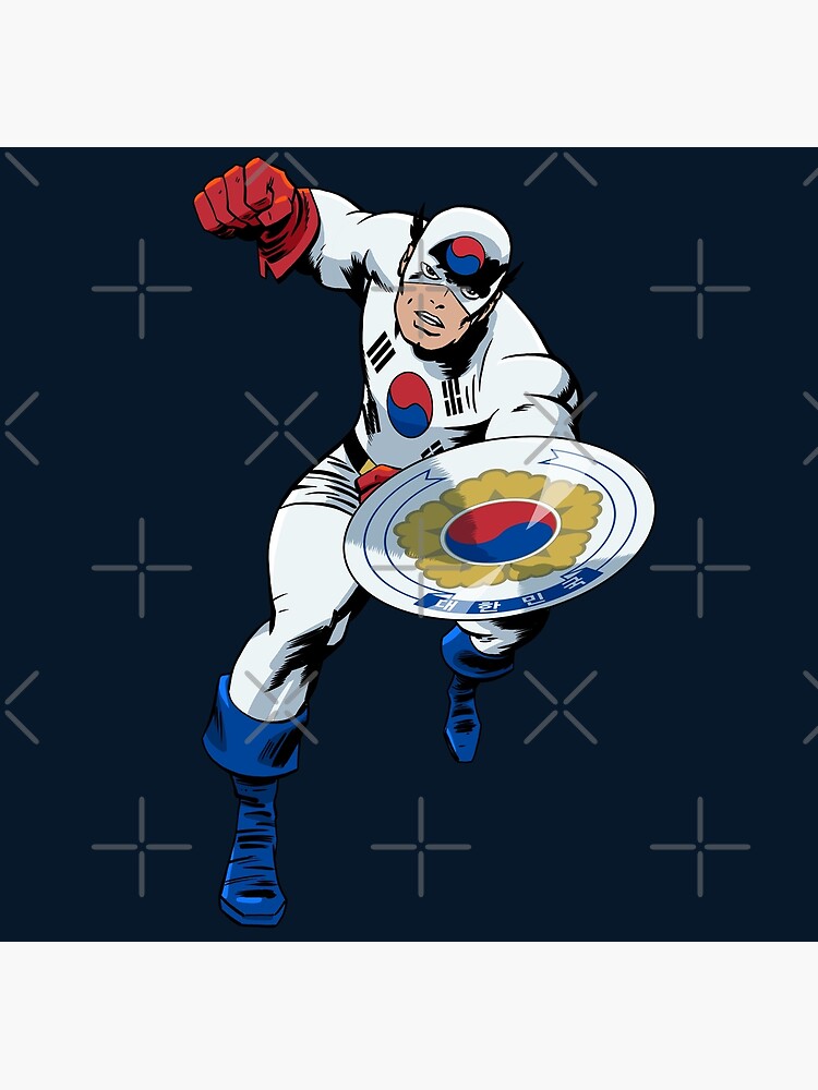 "Captain Korea" Poster for Sale by 13thFloorDesign | Redbubble