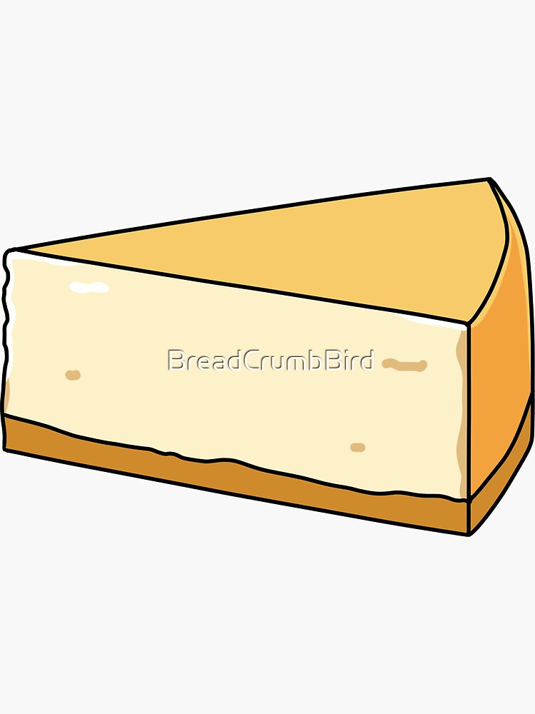 "Cheesecake" Sticker for Sale by BreadCrumbBird | Redbubble