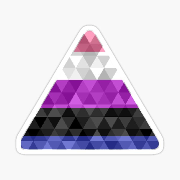 "genderfluid flag as Detroit Become Human triangle logo" Sticker by ...