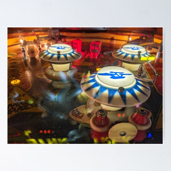 "Pop bumpers pinball " Poster for Sale by luckycreature | Redbubble