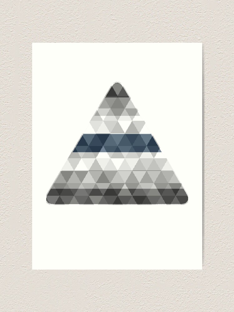 "greygender flag as Detroit Become Human triangle logo" Art Print for ...