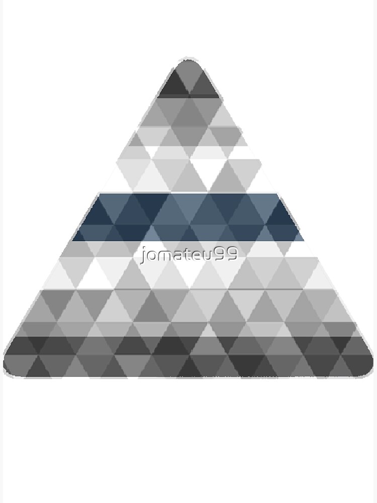 "greygender flag as Detroit Become Human triangle logo" Art Print for ...