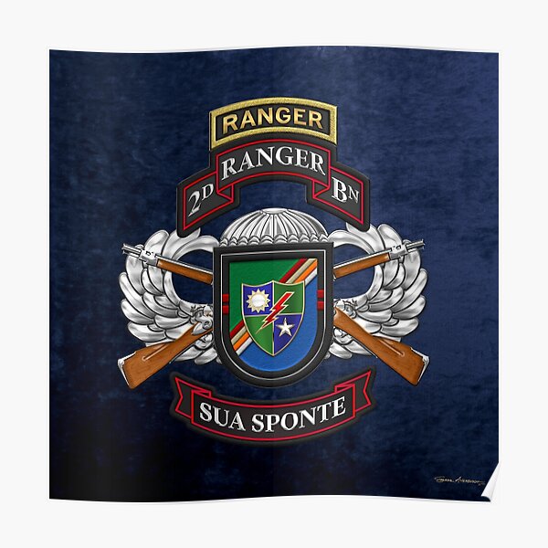 "2nd Ranger Battalion - Army Rangers Special Edition over Blue Velvet ...