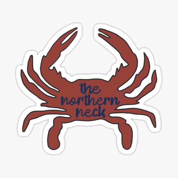 "Northern Neck of Virginia Crab, NNK" Sticker for Sale by macleodhbu ...
