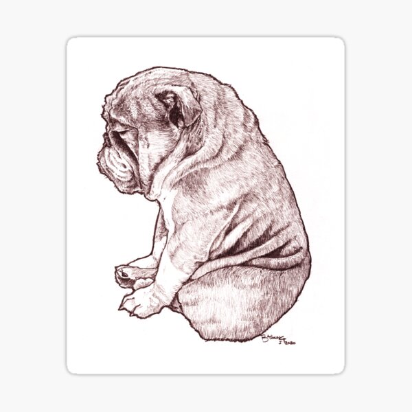 "Sad pup" Sticker by brandonthenuke | Redbubble
